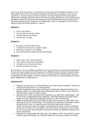 A visual literacy unit for students in years 7 and 8 | DOCX