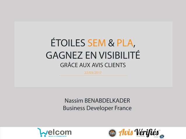 Avis vérifiés e-commerce avec Welcom | PDF