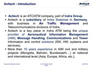Avitech corporatepresentation jul2015-linkedin | PDF