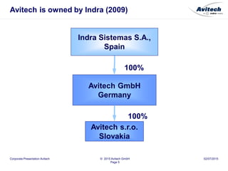 Avitech corporatepresentation jul2015-linkedin | PDF