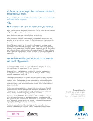 Aviva fixed annuity tax deferral growth guarantees | PDF