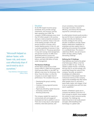 Aviva Insurance Enhanced its Global Communication and Collaboration ...