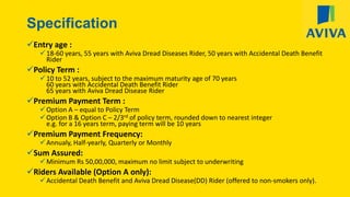 Aviva life shield platinum | PPTX