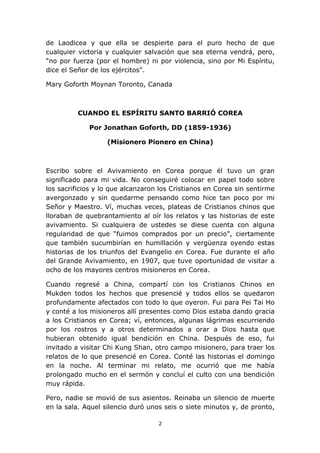 Avivamiento en corea | PDF
