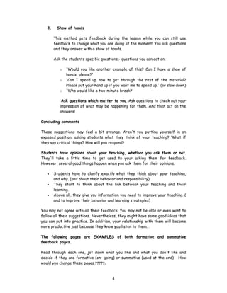 Dialogue, Reflection and Feedback are Three Simple Words | PDF