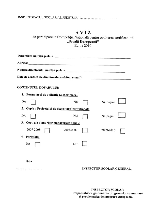 Aviz al isj ismb model | PDF