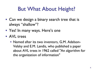 bst trees AVL trees-red black trees spay trees | PPT