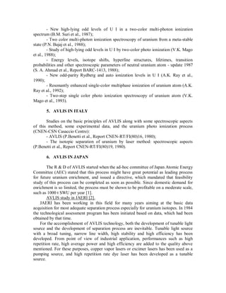 Avlis u r&d in the world | PDF