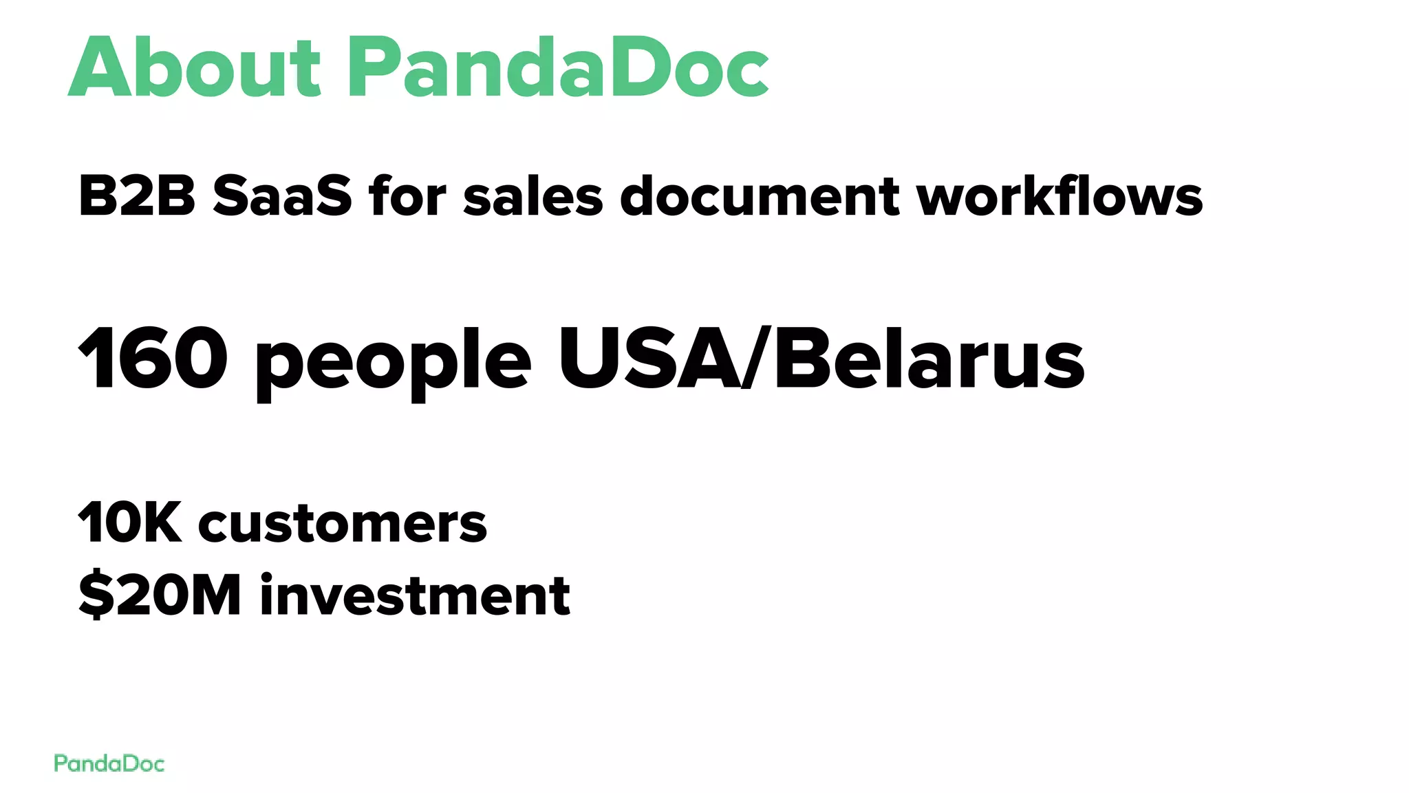 Improving Decision Making Process in PandaDoc | PPTX