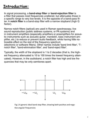 Designing a notch filter using orcad 15.3 | PDF