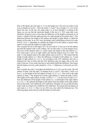 computer notes - Avl tree | PDF