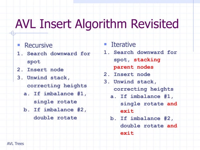 AVL Tree.ppt | Programming Languages | Computing