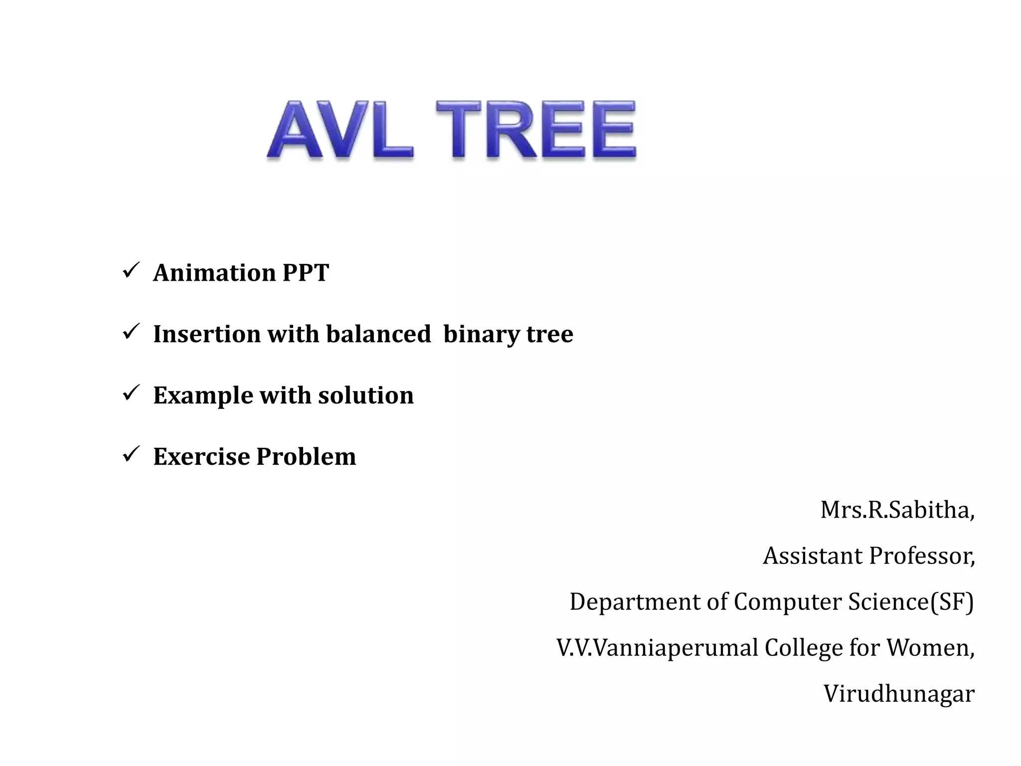 AVL tree animation.ppt