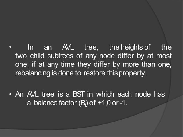 Avl tree ppt | PPTX