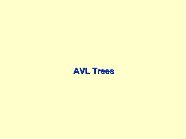 AVL Trees | PPT