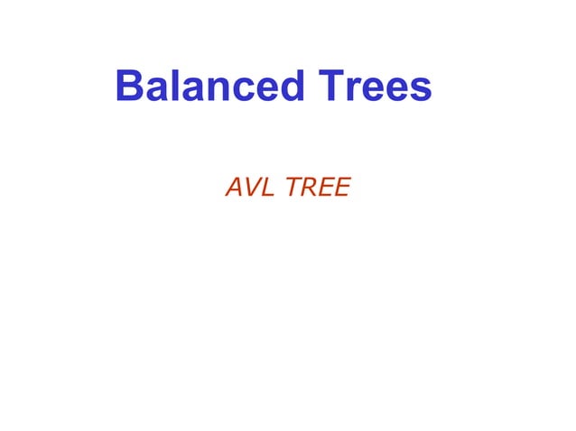 AVL_Trees using DSA concepts and how to do | PPT