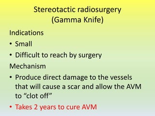 Arteriovenous Malformation Avm Of Brain Pptx