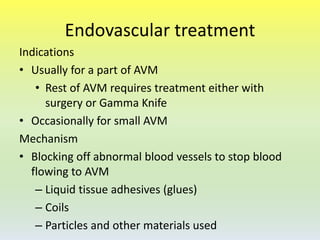 Arteriovenous Malformation (AVM) of Brain | PPTX