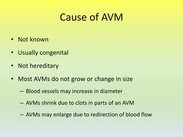 Arteriovenous Malformation (AVM) of Brain | PPTX