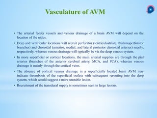 BRAIN ARTERIOVENOUS MALFORMATION | PPTX