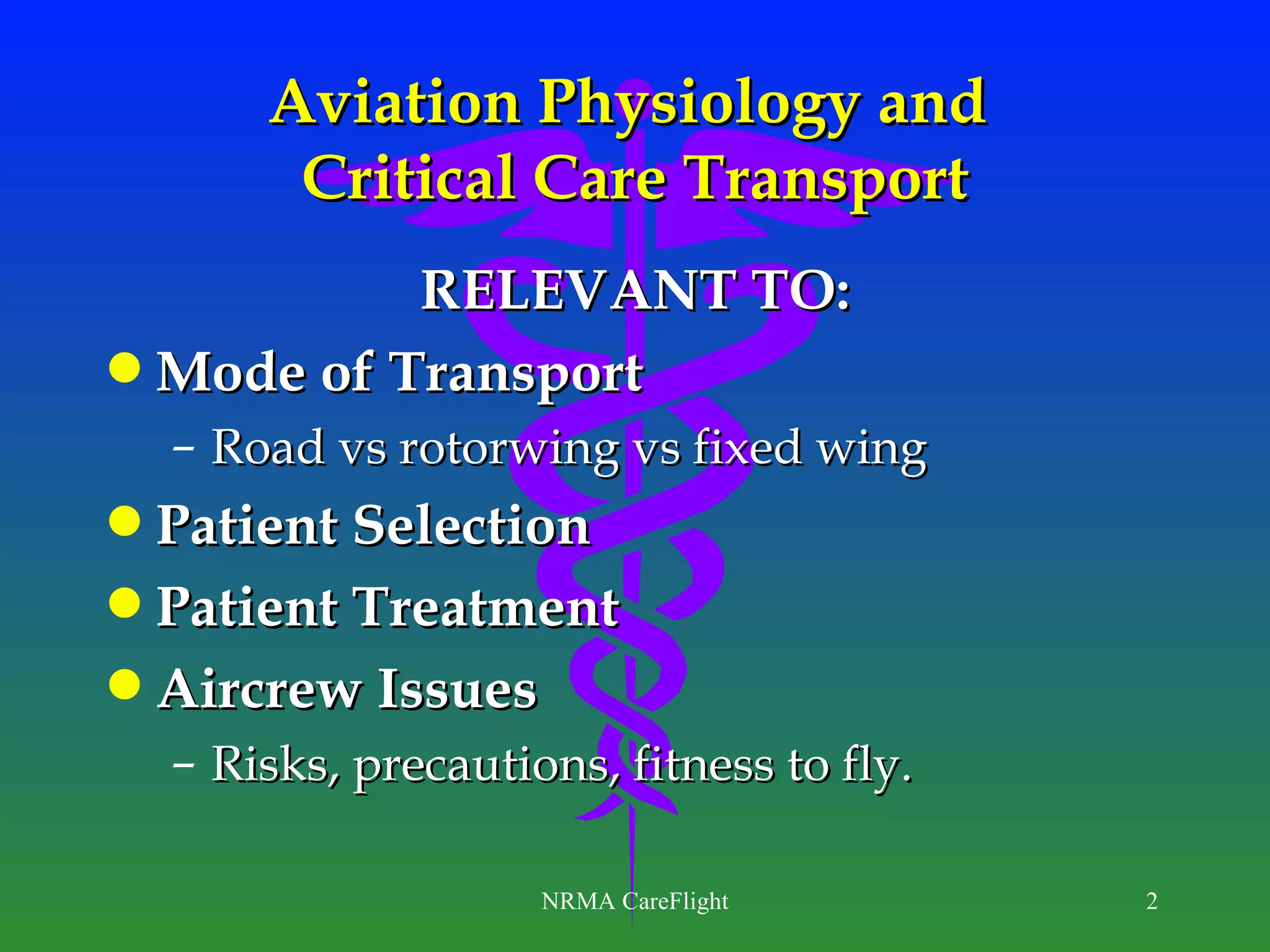 Aviation Medicine | PPT