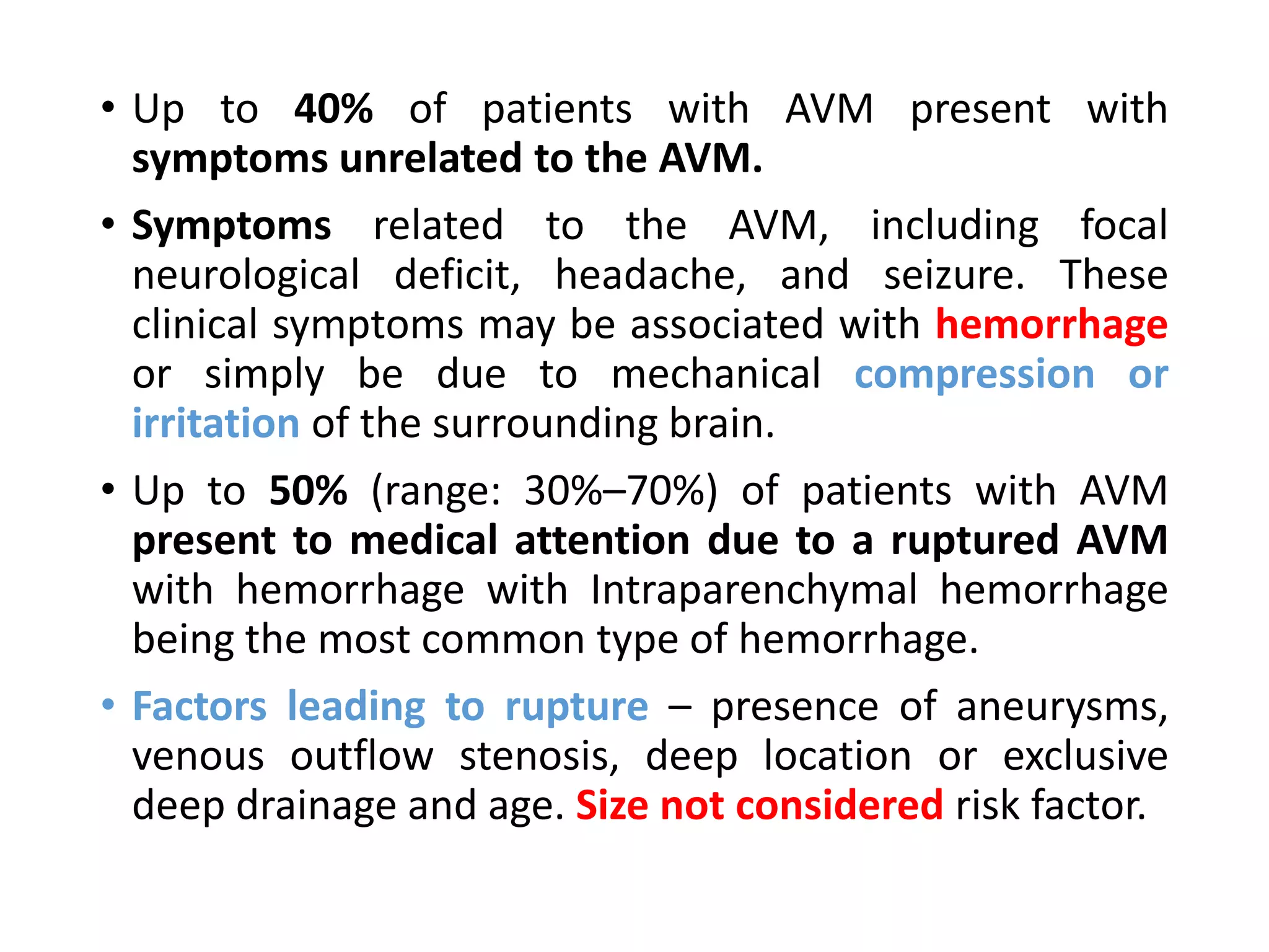 Brain AVM (ArterioVenous Malformation) Managment.pptx | Brain and ...
