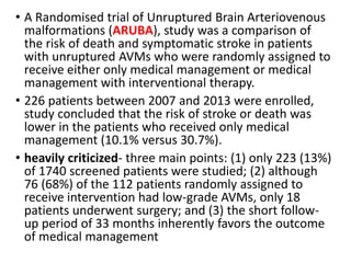 Brain AVM (ArterioVenous Malformation) Managment.pptx