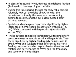 Brain AVM (ArterioVenous Malformation) Managment.pptx | Brain and ...