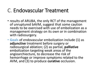 Brain AVM (ArterioVenous Malformation) Managment.pptx | Brain and ...