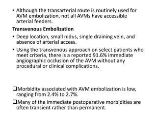 Brain AVM (ArterioVenous Malformation) Managment.pptx | Brain and ...