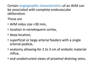 Brain AVM (ArterioVenous Malformation) Managment.pptx | Brain and ...
