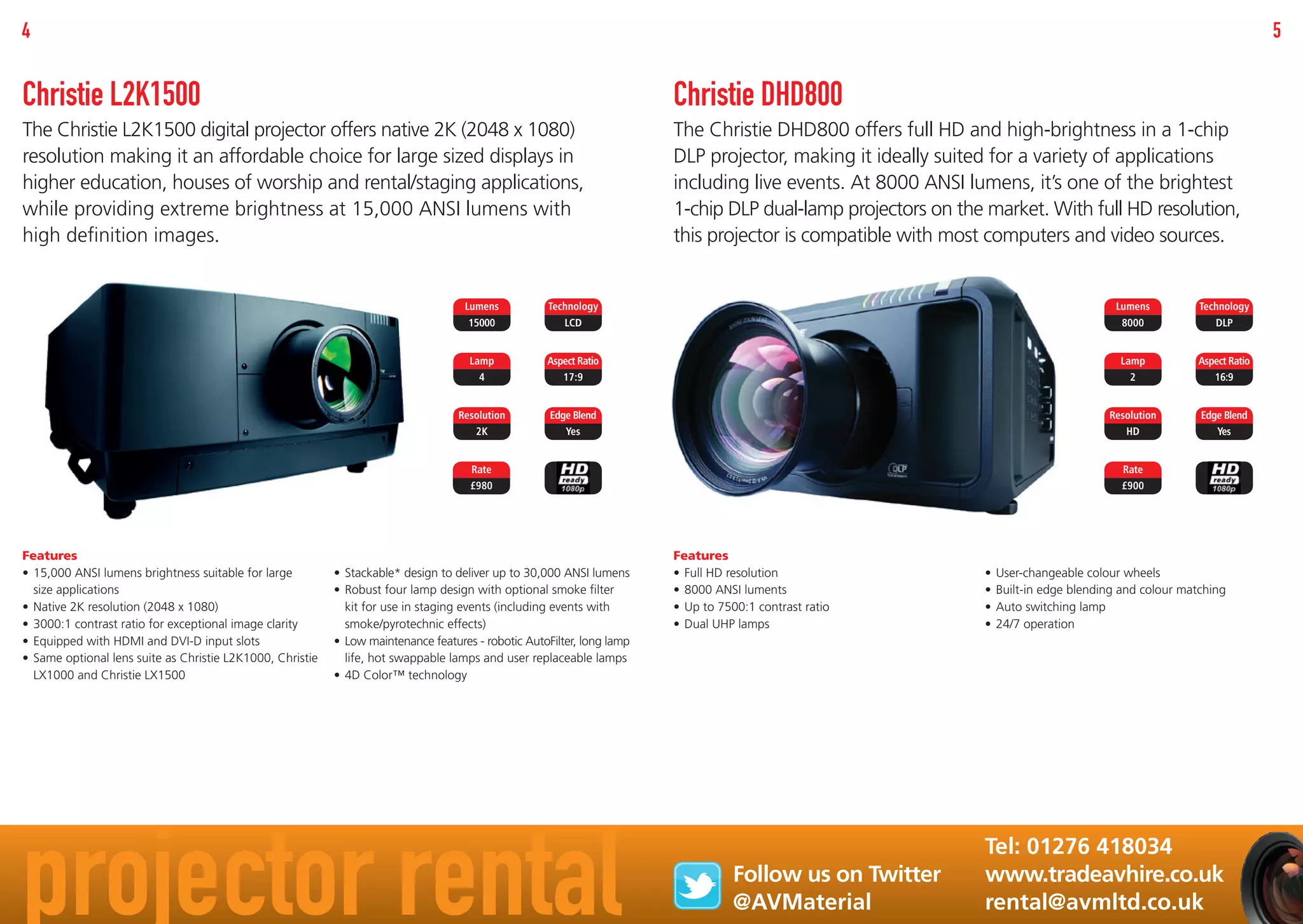 Audio Visual Material Trade Rental Brochure | PDF