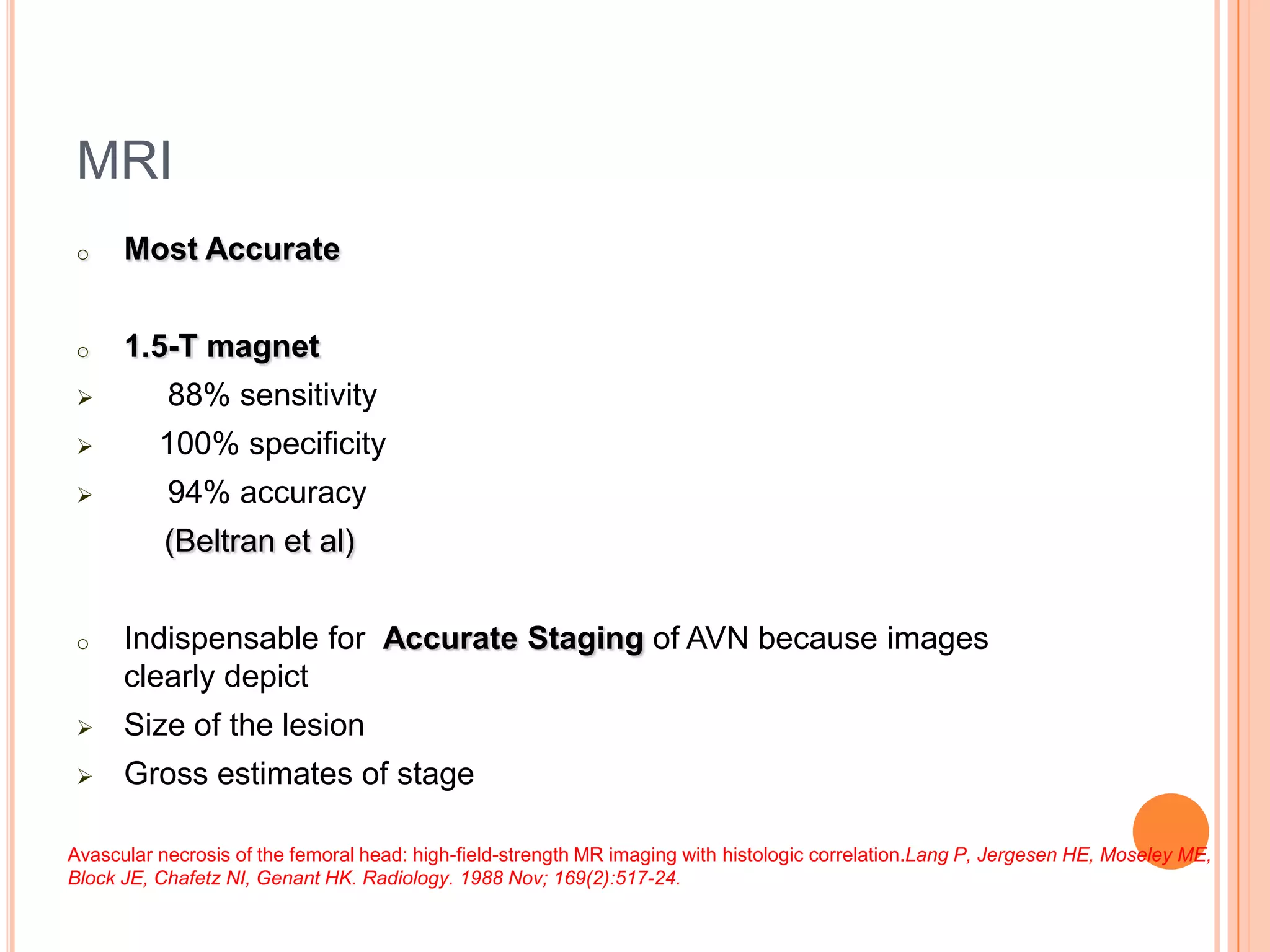 Avascular Necrosis of the Femoral Head | PPTX