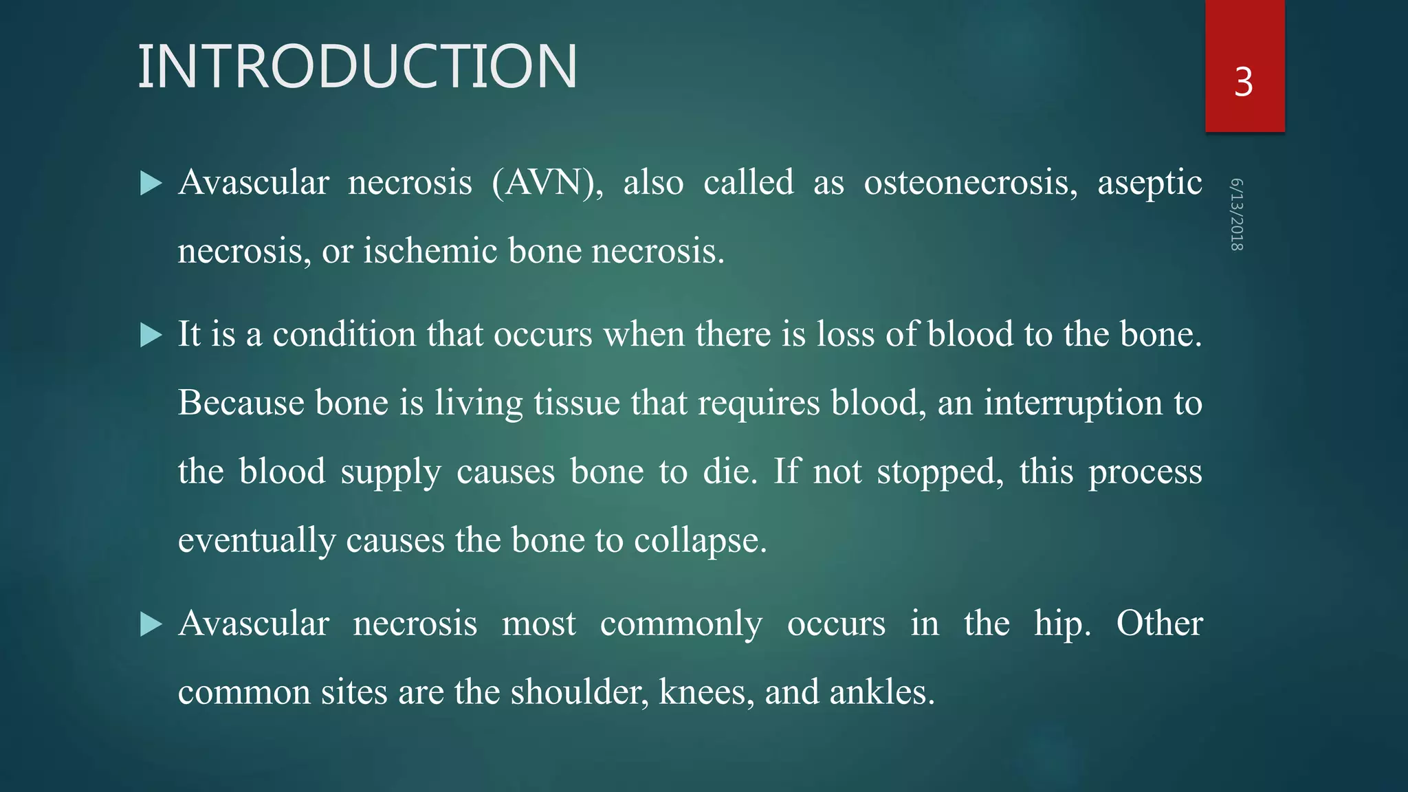 AVASCULAR NECROSIS | PPTX