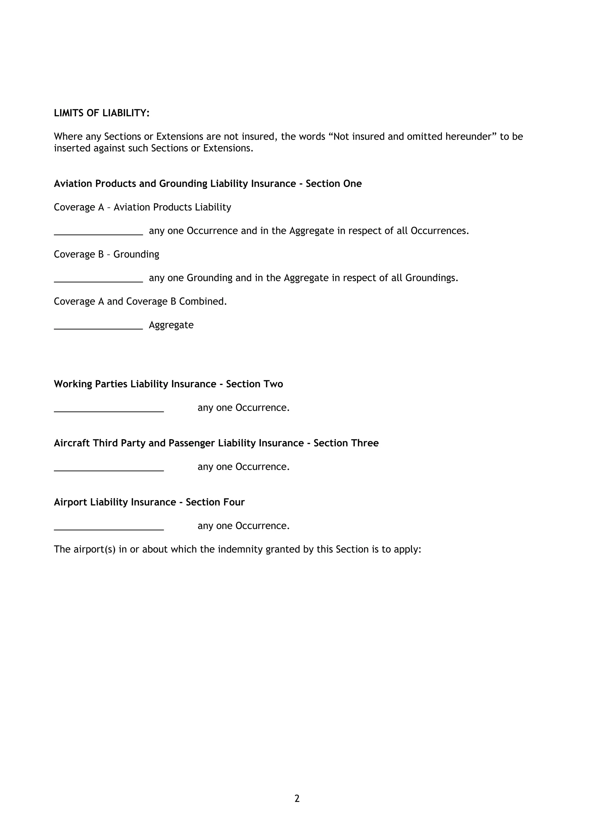 Avn 98 aviation products grounding and other aviation liabilities ...