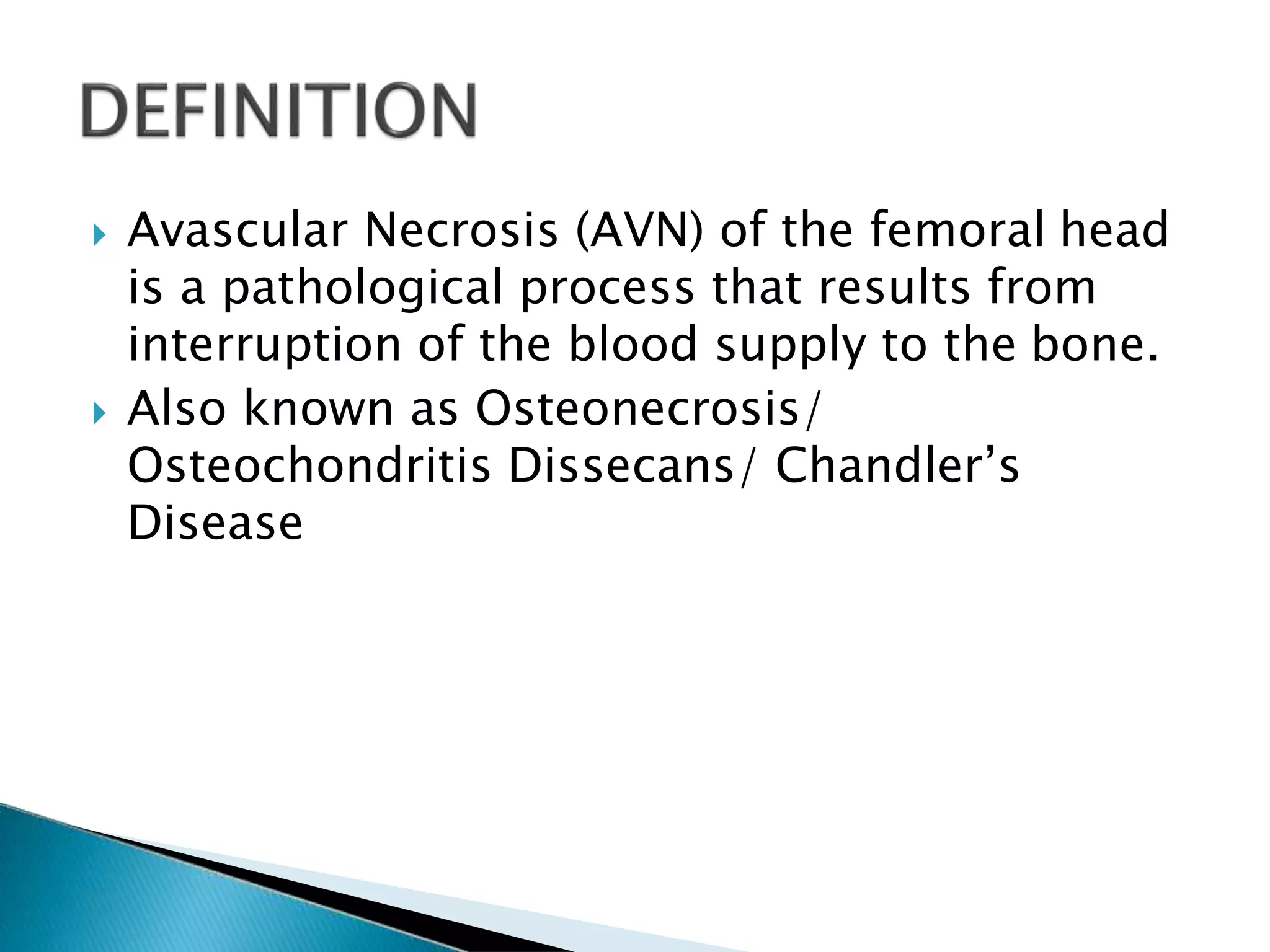 Avascular necrosis of femur | PPTX