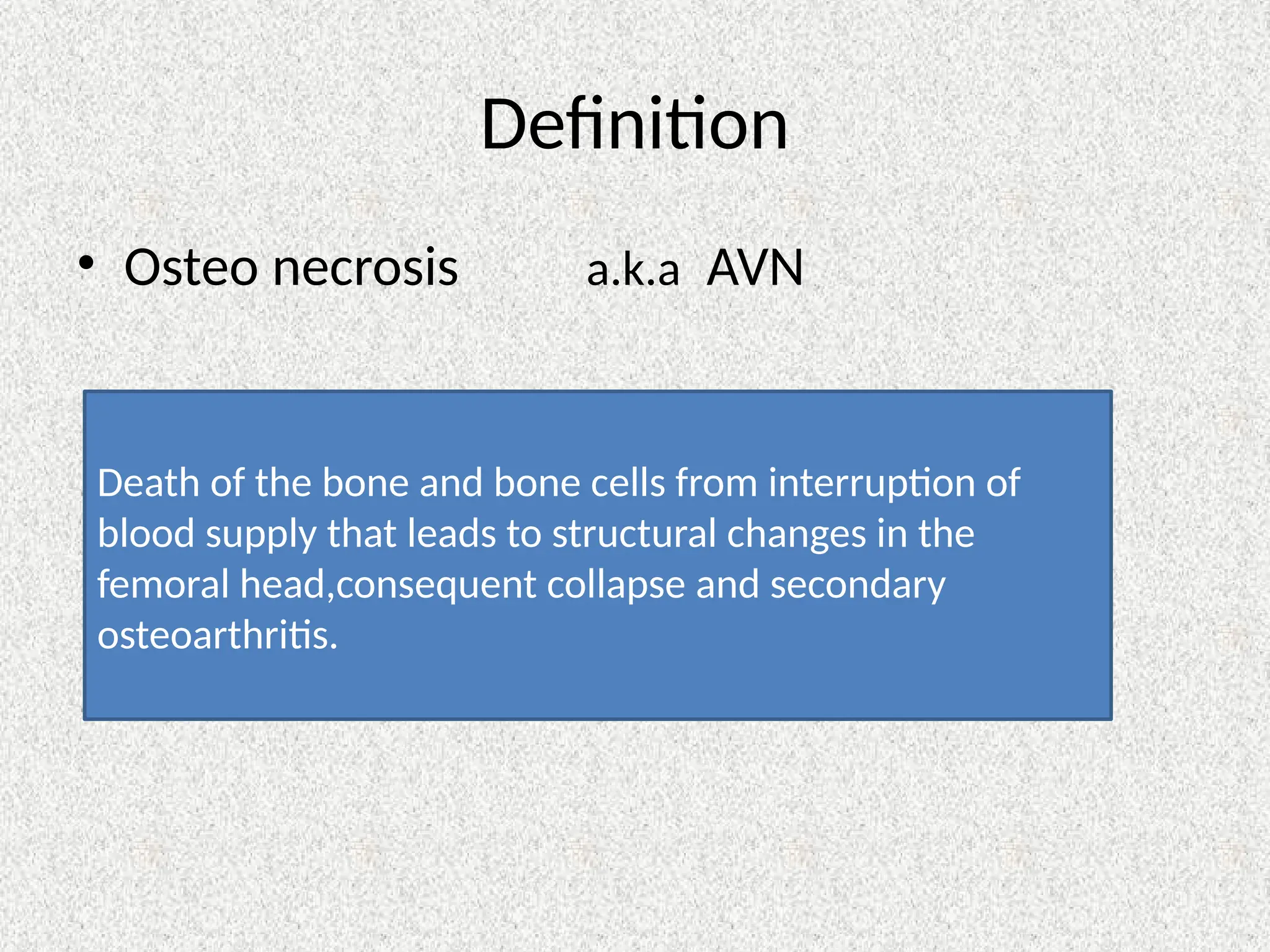 Avascular necrosis of the Femoral head.. | PPTX | Bone and Joint ...