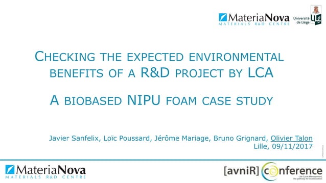 Checking the expected environmental benefits of a R&D project by LCA: A ...
