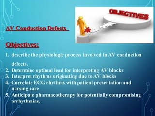 lecture on AV conduction defect of heart | PPT