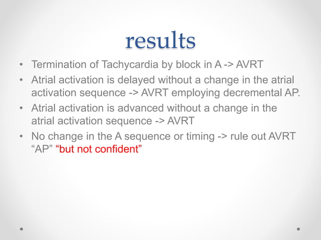 narrow QRS tachycardia diagnostic pacing maneuvers | PPTX