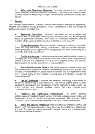 Marketing Mix of the Airline Company Lufthansa | DOCX