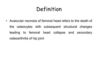 Avascular necrosis of Hip Xray | PPTX