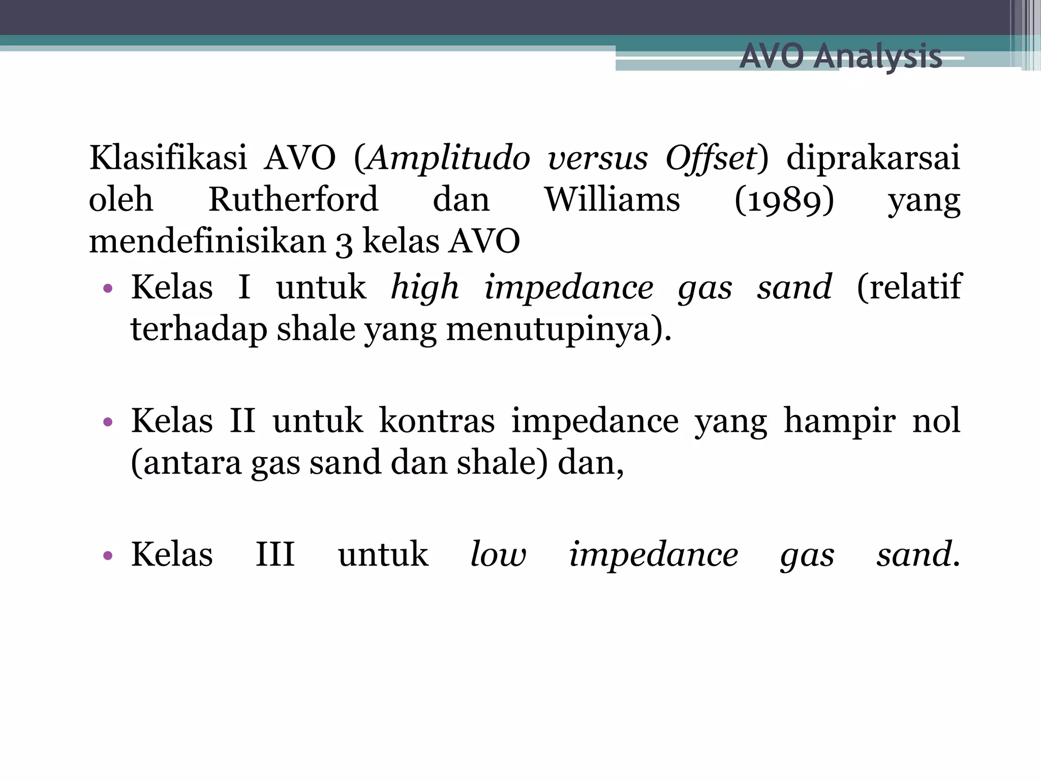 Avo analysis and spectral decomposition | PPTX