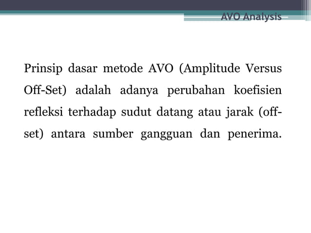 Avo analysis and spectral decomposition | PPT