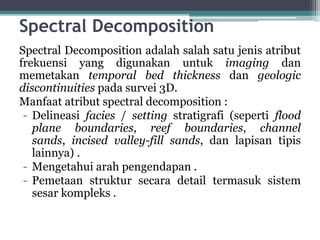 Avo analysis and spectral decomposition | PPT