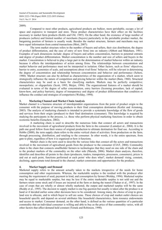 Avocado producers’ market participation in ‘damot gale’ and ‘boloso bombe’ districts of wolaita ...