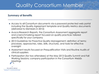 Avoca Quality Consortium Overview | PPTX