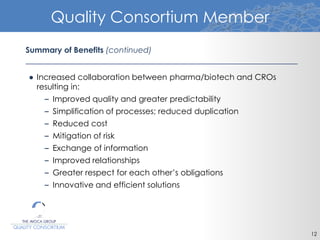 Avoca Quality Consortium Overview | PPTX