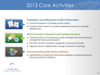 Avoca Quality Consortium Overview | PPTX