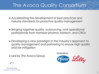 Avoca Quality Consortium Overview | PPTX
